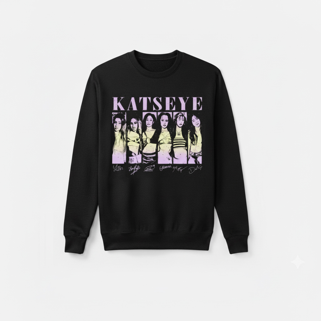 KATSEYE Signed Shirt | All Member Vintage Graphic Tee – Katseye Album ...